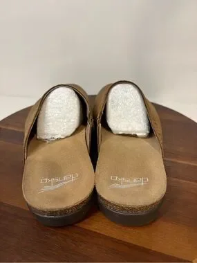 Dansko | Shoes | Dansko Leather Mule Clogs Brown Slip On Comfort Shoes ...